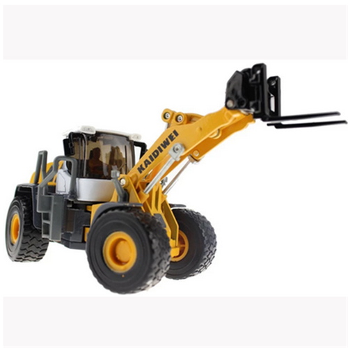 Wheel Fork Loader Model Forklift Crane Diecast Alloy Engineering Truck ...