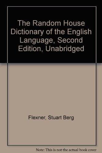 The Random House Dictionary of the English Language - Hardcover - GOOD ...