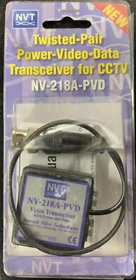 NVT NV-218A-PVD Passive Video Transceiver with Power and Data Coax To ...