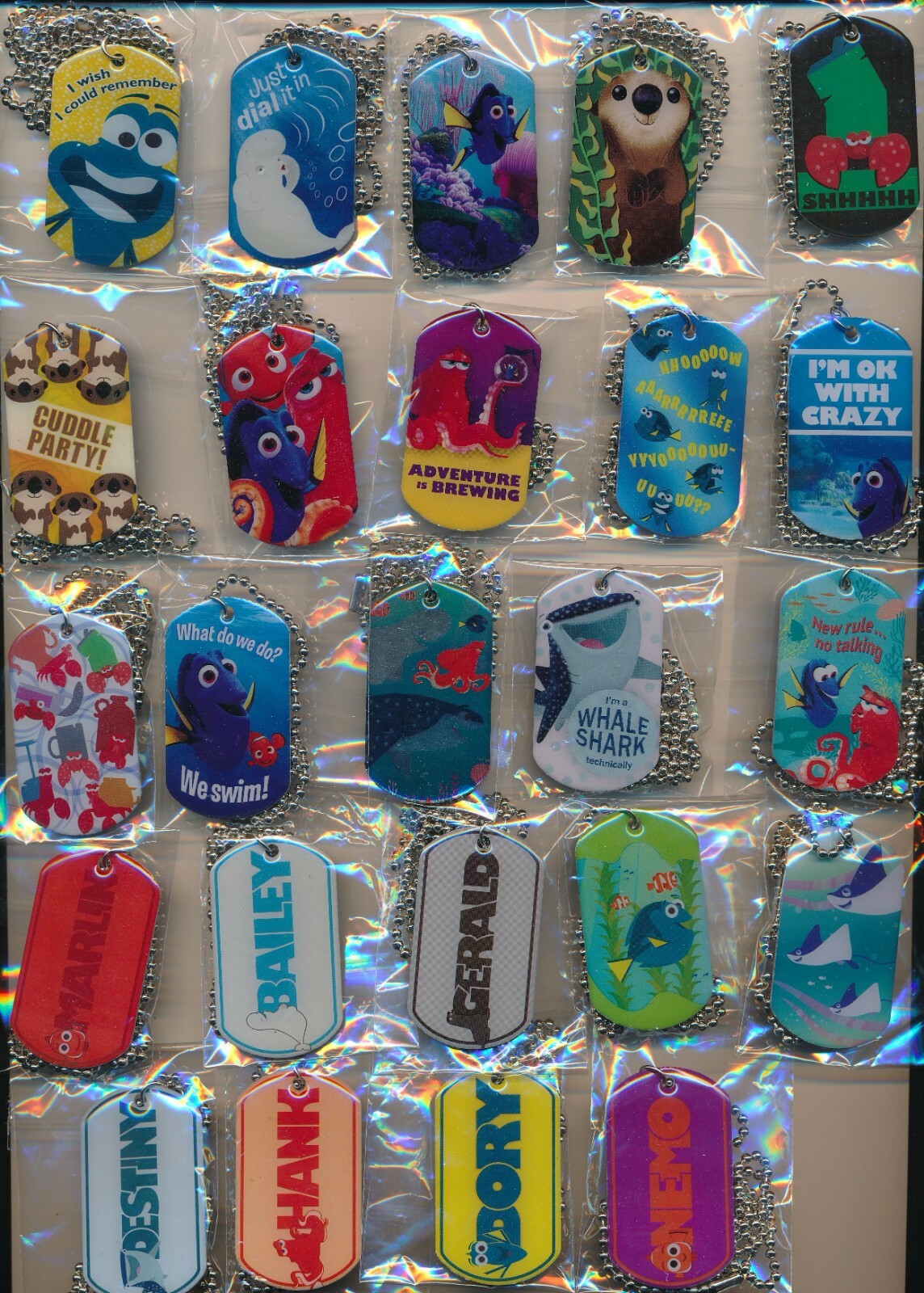 2016 DISNEY PIXAR FINDING DORY SET OF (23) REGULAR TAGS & 1 (#15 IS ...
