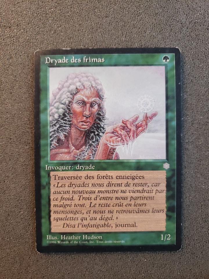 MTG French Magic Card Rime Dryad Summon Dryad Green Ice Age (DS3D1P9 ...
