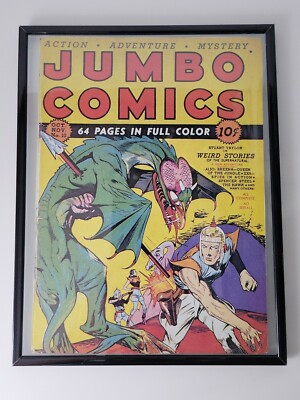 Jumbo Comics #10 Comic Framed Reproduction Cover Photo | eBay