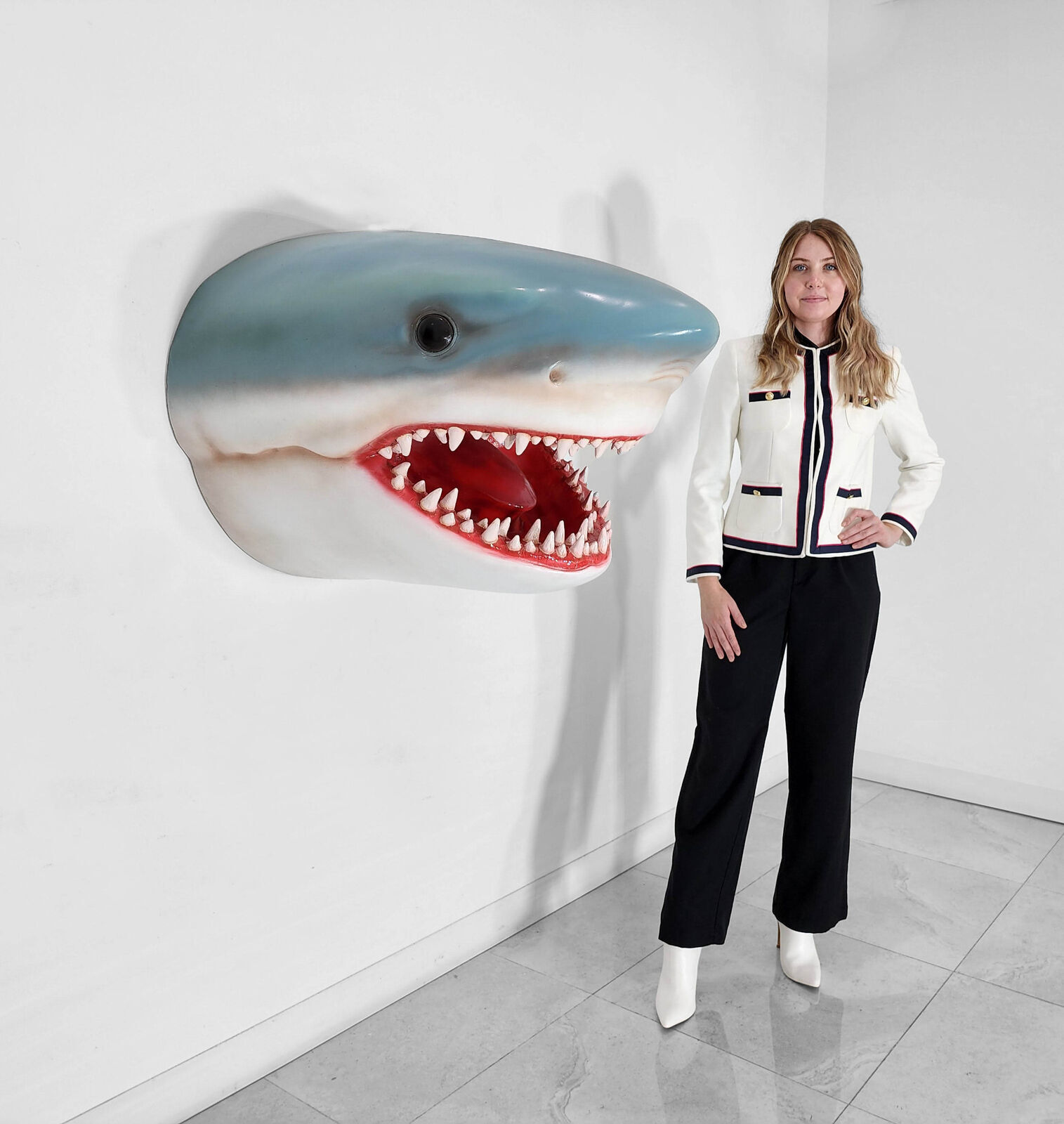 Shark - Shark Statue - Shark Head - Life Size Shark Head - Wall Mount ...