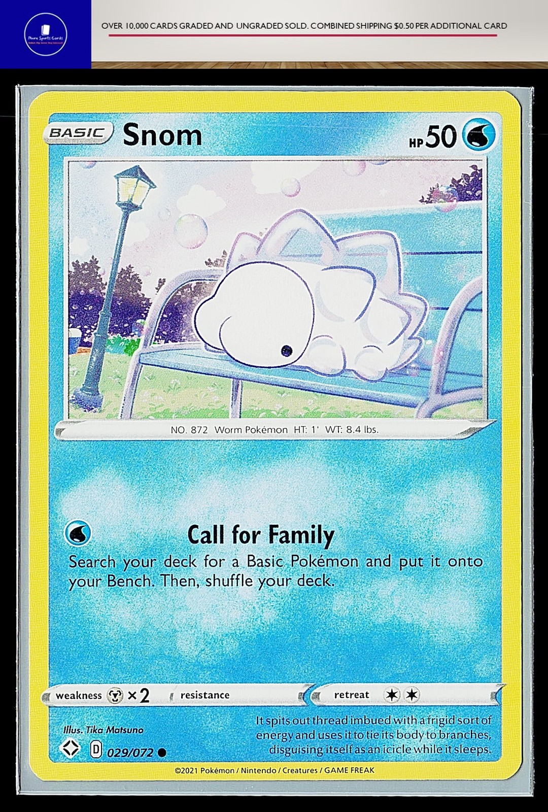 Pokemon Shining Fates Snom #029/072 Common Common | eBay