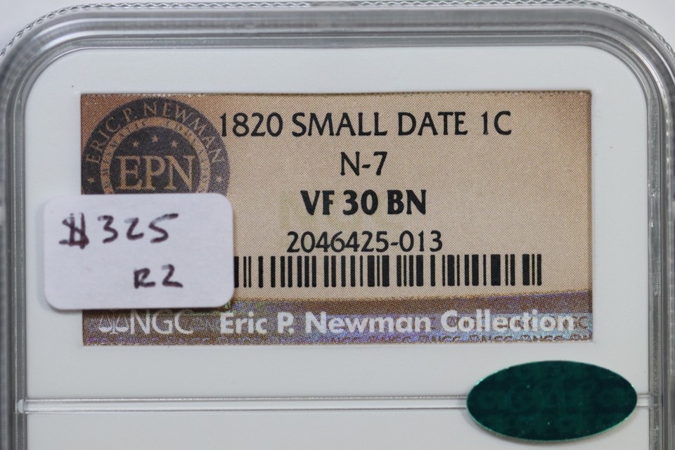 1820 N-7 R2 NGC VF30 CAC "Small Date" Coronet Head Large Cent 1c | eBay