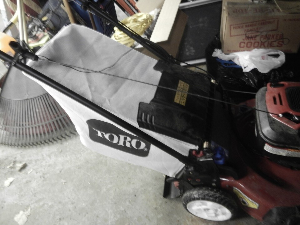 TORO RECYCLER 22" 190cc SELF PROPEL GAS LAWN MOWER & BAG | eBay