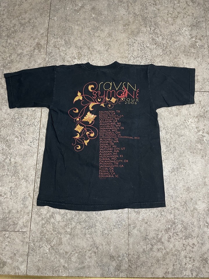 Vtg Y2K Raven Symone Concert Tour Tee 2006 Youth Sz Medium Cheetah ...