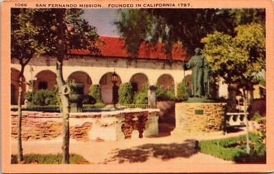 San Fernando Mission California Ca Linen Rey De Espana Ferdinand ...