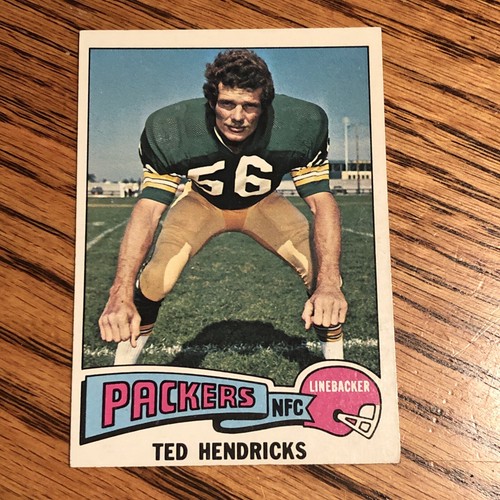 1975 TOPPS TED HENDRICKS #315 GREEN BAY PACKERS FOOTBALL CARD HOF STORK ...