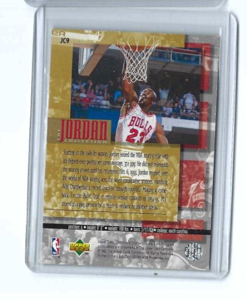 1995 UPPER DECK Collector's Choice #JC9 Michael Jordan Jordan ...