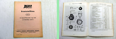 Agria 1300 Spezial-Motormäher Ersatzteilliste 50/3 Ersatzteilkatalog ...