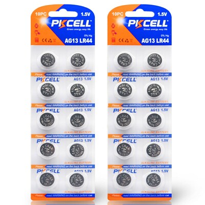 20pc LR44 SR44W 357 357A SR44SW G13 V357 L115 Alkaline Battery 1.5V ...