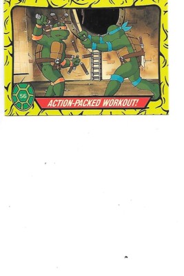 Teenage Mutant Ninja Turtles 1989 Topps Trading Card #56 Action-Packed ...