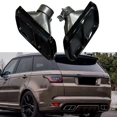 Black Rear Exhaust Pipe Muffler Tips For Land Rover Range Rover Sport ...
