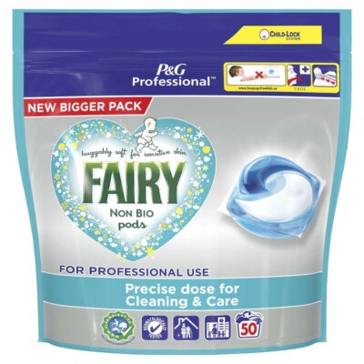 Fairy Professional Non-Bio Laundry Pods - 50 Washes (T1260) | eBay UK