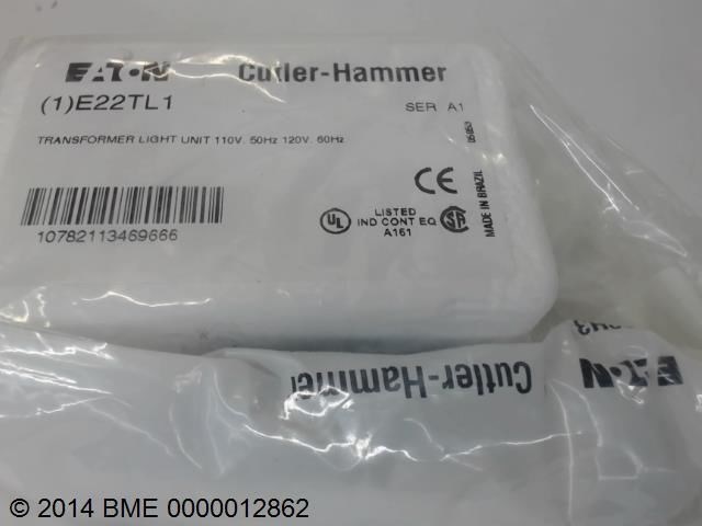 Cutler Hammer Transformer Light Unit - E22Tl1 110V - 50Hz / 120V- 60Hz ...