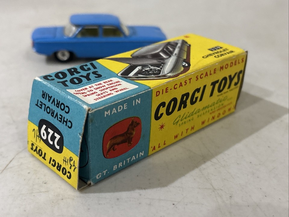 Corgi toys 229 Corvair Virtually Mint/Nice box | eBay UK