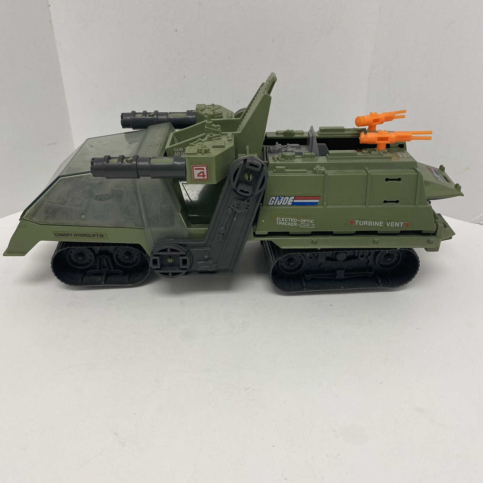 Vintage 1986 GI Joe Vehicle HAVOC Hovercraft Tank Incomplete Hasbro | eBay