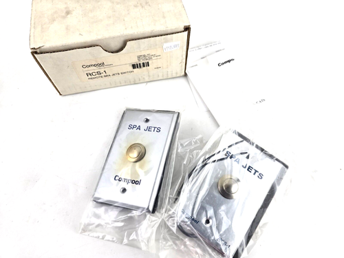 2pcs Compool PacFab RCS1 Remote Spa Jet Switch with Plate - Pentair | eBay