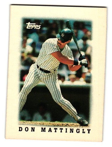 1988 Topps Major League Mini's Leaders # 27 Don Mattingly New York ...