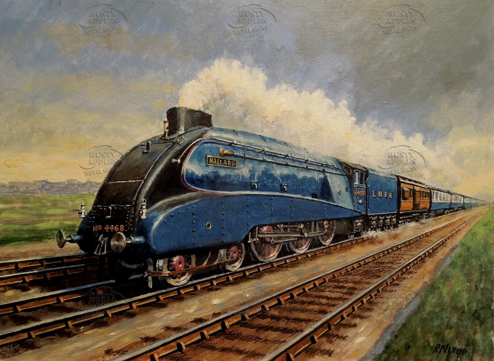 The Mallard Steam Train On Its World Breaking Speed Record Trip 1938 ...