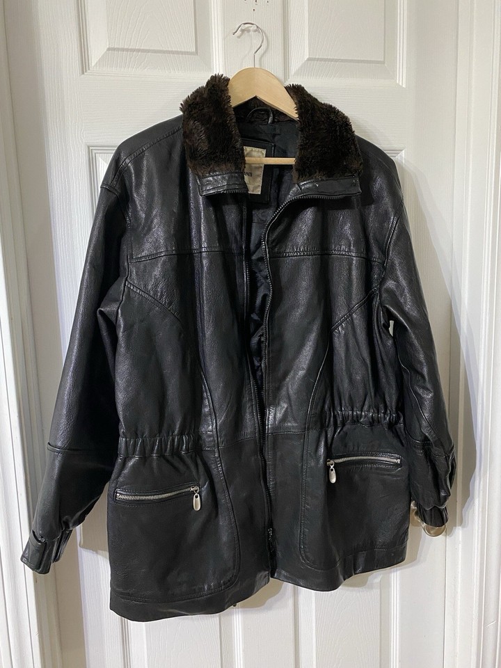 avanti Vintage Leather Jacket Men’s Size Large Excellent Condition Long ...