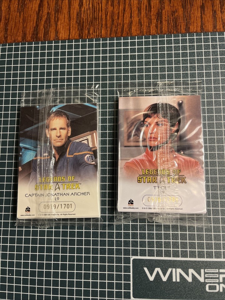 30% OFF--Legends Of Star Trek Captain Archer and T’POL 0919/1701 Card ...