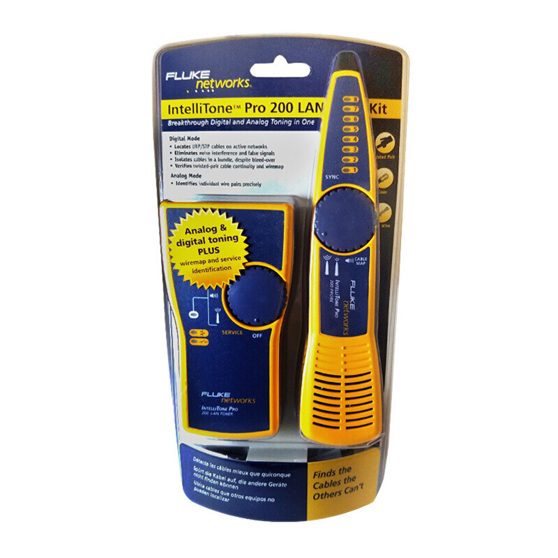 Fluke Networks IntelliTone Pro 200 Toner and Probe Kit (MT-8200-60-KIT ...