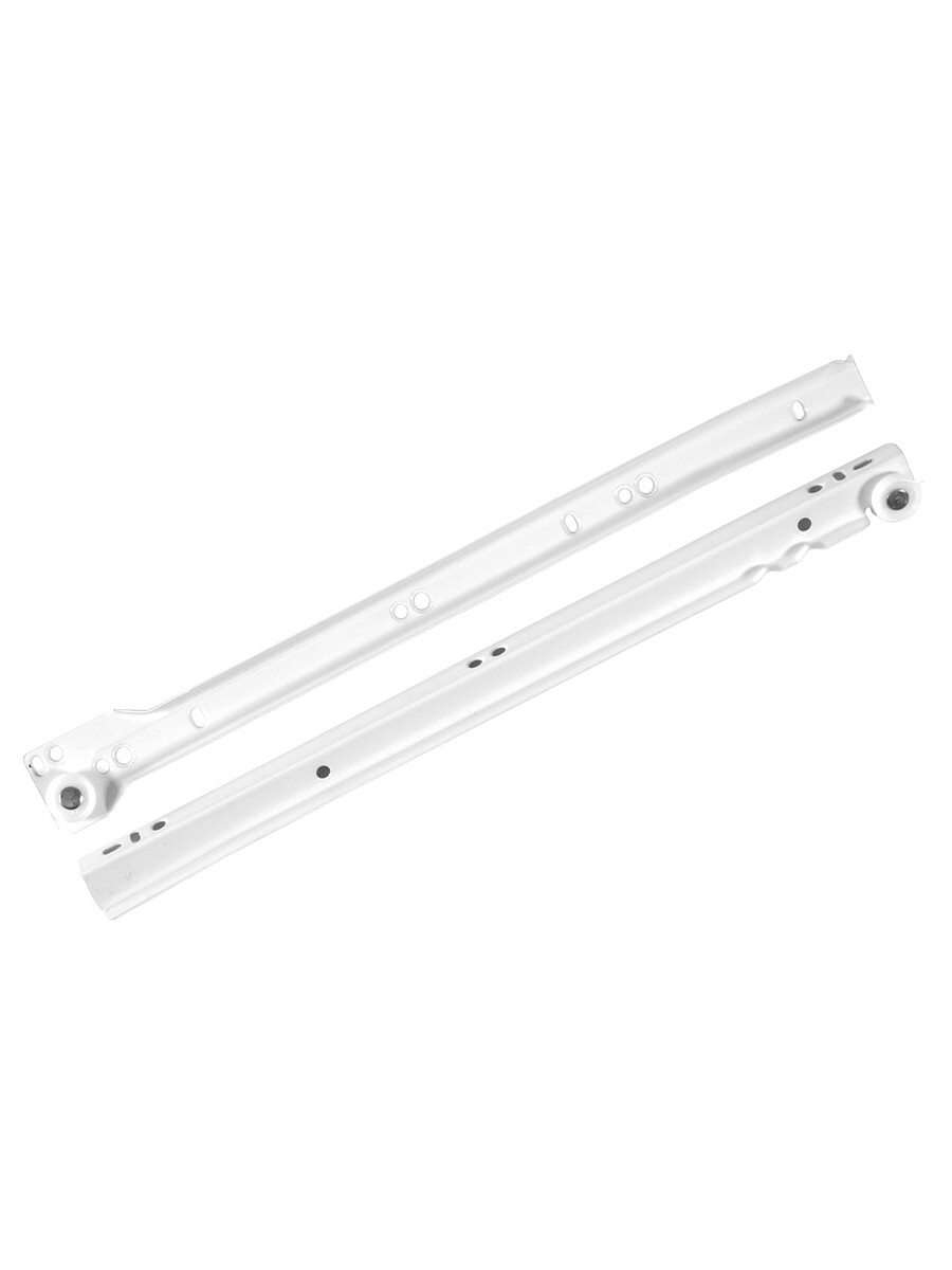 Metal Roller Bottom Fix Drawer Runners - White - 550mm | eBay UK