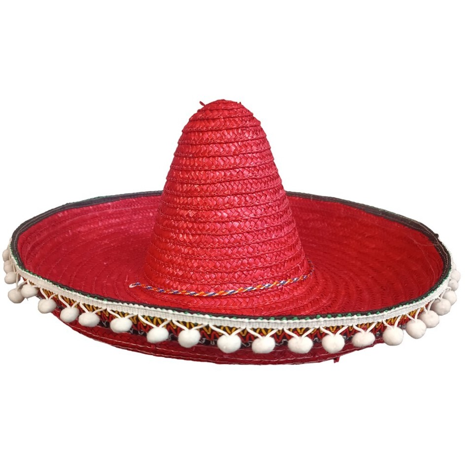 MEXICAN SOMBRERO HAT WESTERN BANDIT FANCY DRESS COSTUME PARTY ACCESSORY ...