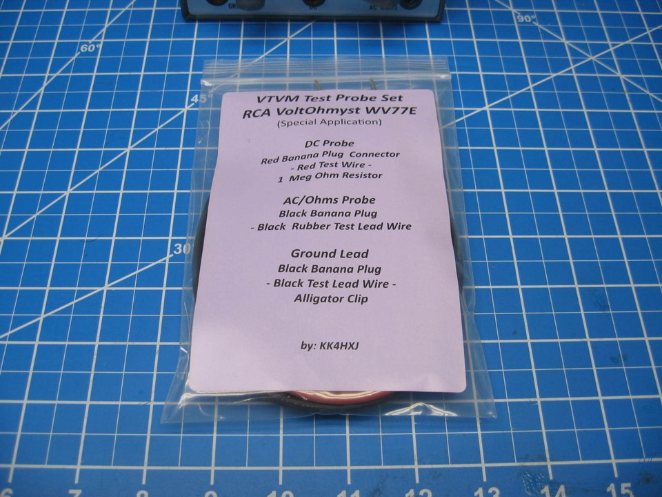 Custom VTVM Probe Set - Assembled - for RCA Voltohmyst WV77E | eBay