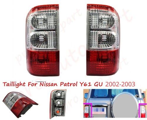 AU Pair Taillight RH+LH Tail Light Rear Lamp For Nissan Patrol Y61 GU ...