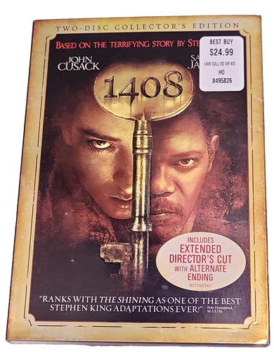 1408 Two Disc Collector's edition DVD 2007 Stephen King EXC W/ SLIP ...