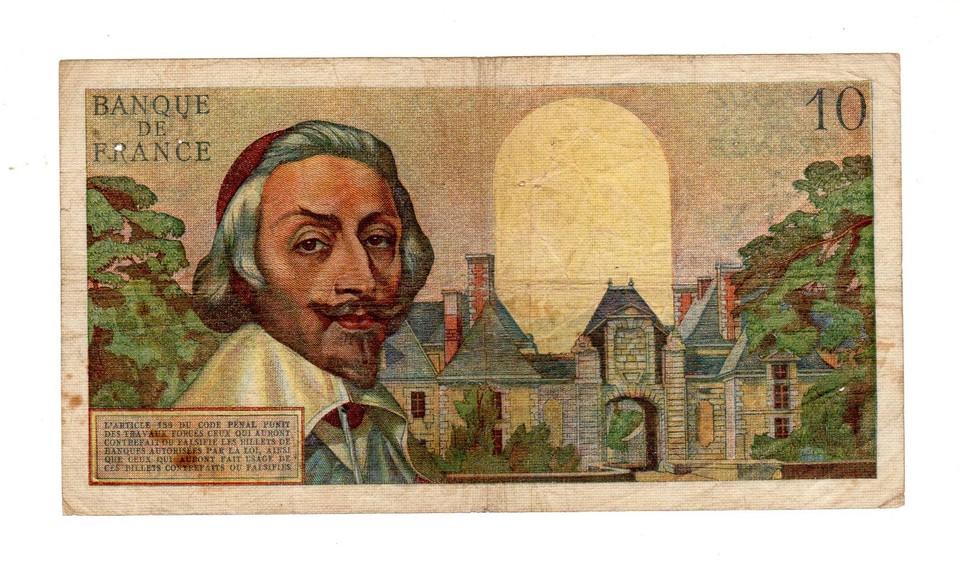FRANCE Billet 10 NF NOUVEAUX FRANCS 7/12/1961 RICHELIEU FAY°57 64489 ...