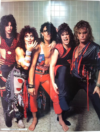 RATT ROBBIN WARREN STEPHEN/ JEFF BECK 16X21 4PG MAGAZINE CENTERFOLD ...