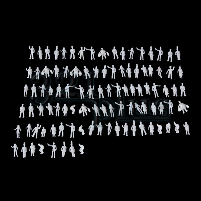 100 pcs. Z Scale People 1:220 Scale Plastic Figures Plastic Z Gauge ...