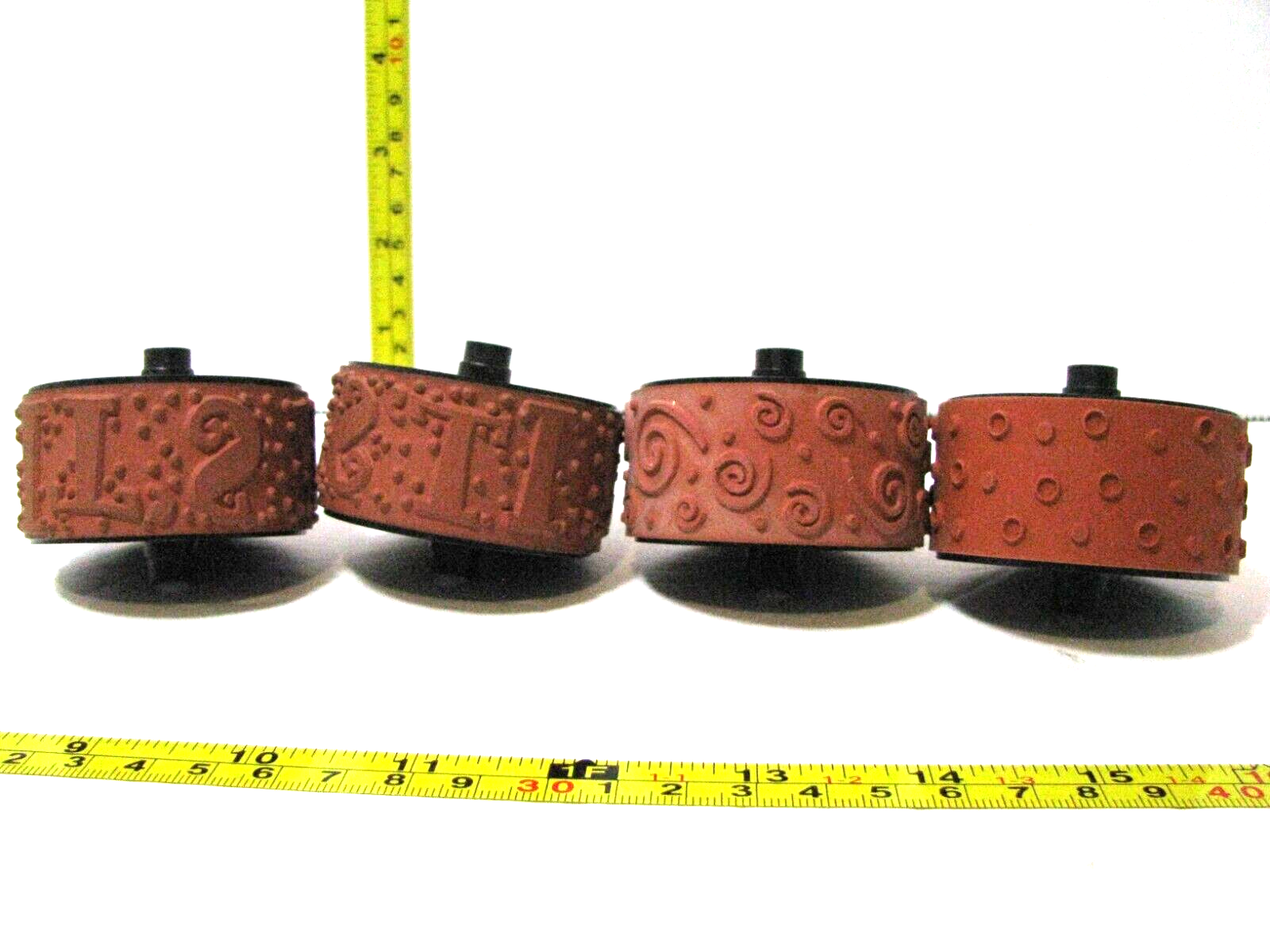 Stampin' Up! Stampin' Around Wheel 1" Wide Roller Stamps lot of 4 SEE ...