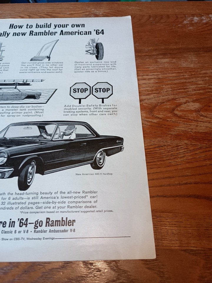 1964 Rambler American 64 Magazine Ad | eBay