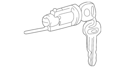 OEM TOYOTA 1991-1998 LAND CRUISER IGNITION CYLINDER AND KEYS SET 69057 ...