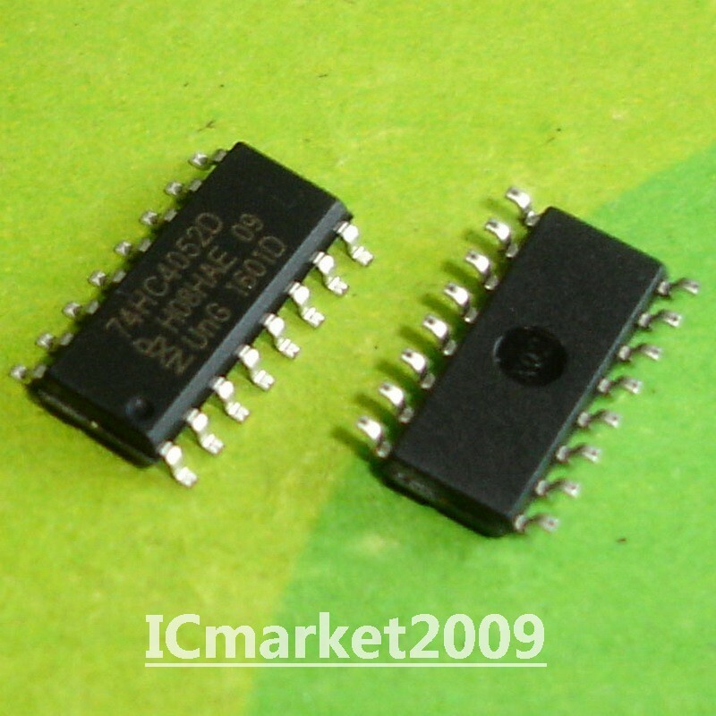 10 PCS 74HC4052D SOP-16 74HC4052 Dual 4-Channel Analog Multiplexer ...