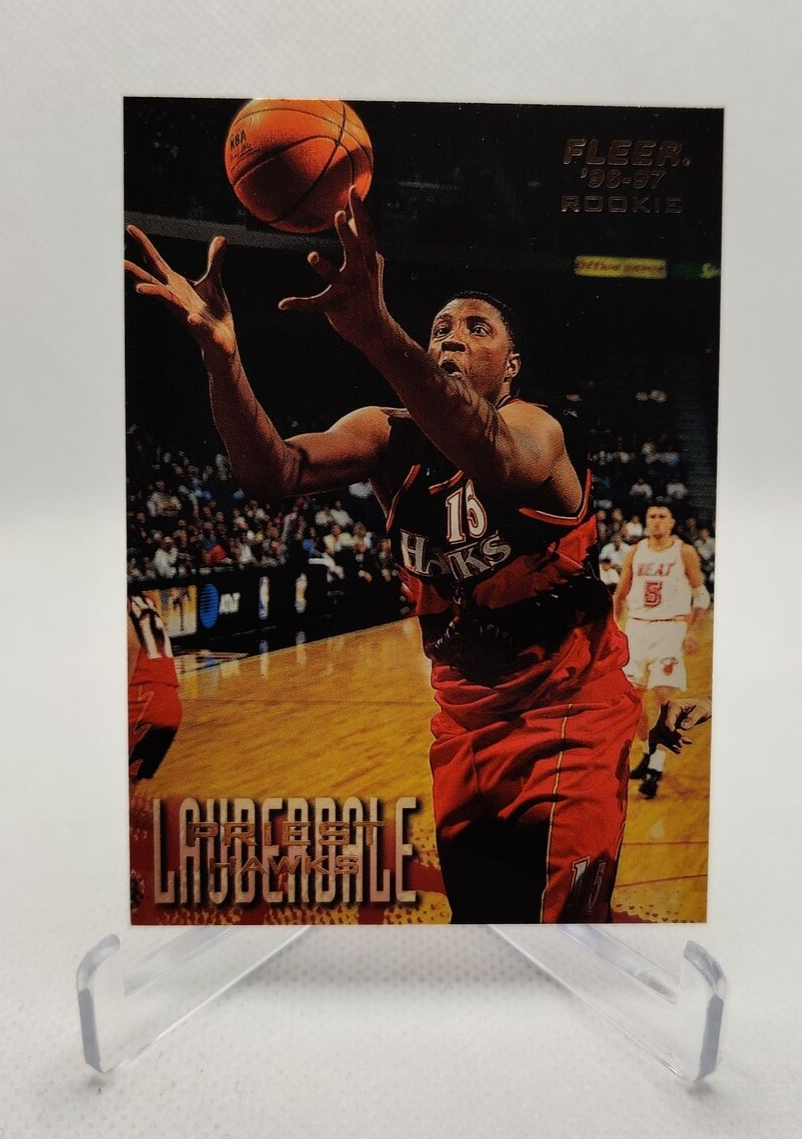 1996-97 Fleer Basketball Priest Lauderdale Rookie RC Atlanta Hawks #152 ...