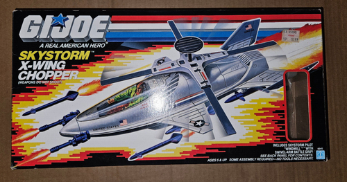 GI Joe SkyStorm X-Wing Chopper Complete With Box 1988 Vintage No Figure ...