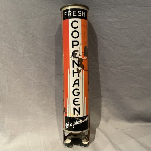 Vintage Original Metal Copenhagen Snuff Chew Tobacco Store Display ...