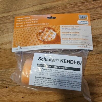 SCHLUTER-KERDI Waterproofing Band 5" X 16' 5" - 125 mm x 5 m | eBay