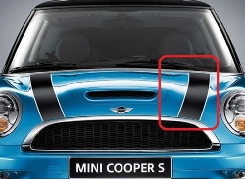 MINI Bonnet Hood Stripe Black With White Pinstripe Left 7281513 NO DUTY ...