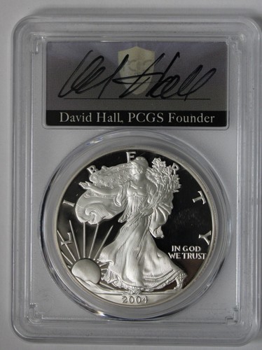 2004-W Proof Silver Eagle PCGS PR 70 DCAM - David Hall Autograph !! | eBay