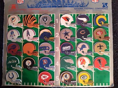 NFL 28 Magnetic Team Standing Board Team Set Late 1980's, Chiefs 49ers ...