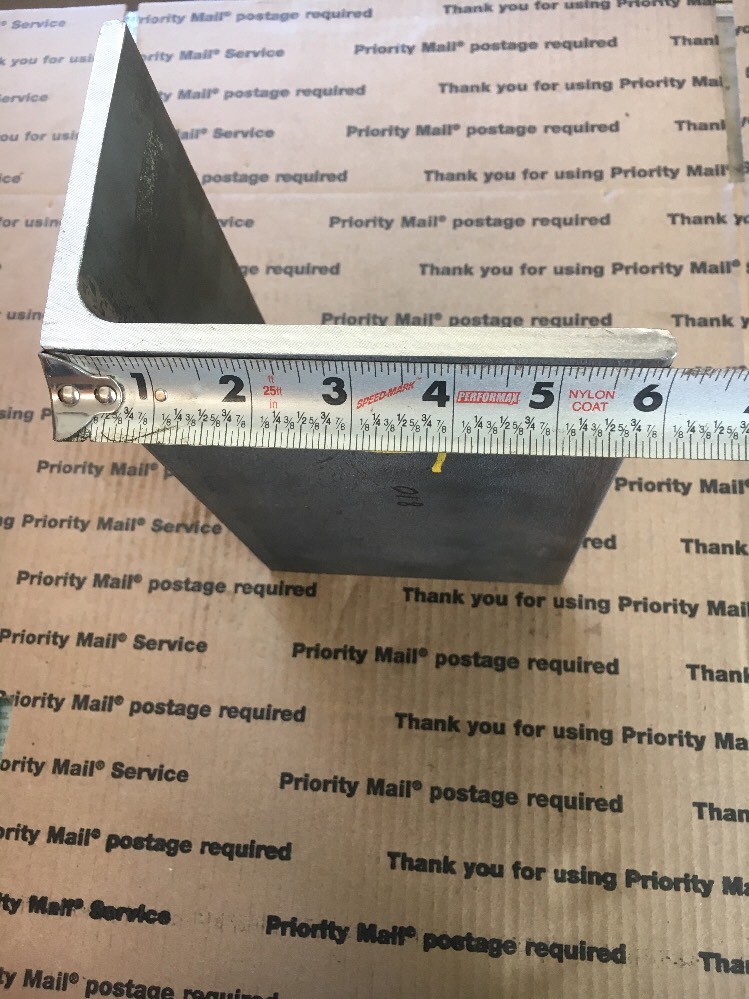 4 X 6 Steel Angle Iron 5/16" Thick 8" Long Bracing Brackets Welding ...