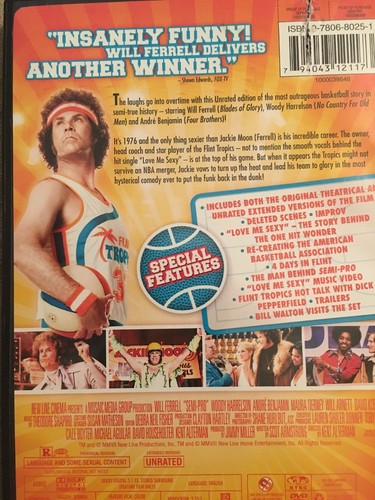 Semi-Pro (DVD, 2008) Film Movie 794043121449| eBay