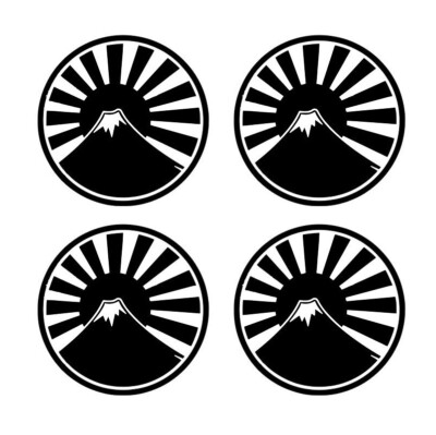 Mt. Fuji Decal Rising Sun Flag Sticker Vinyl JDM Sticker Car Racing ...